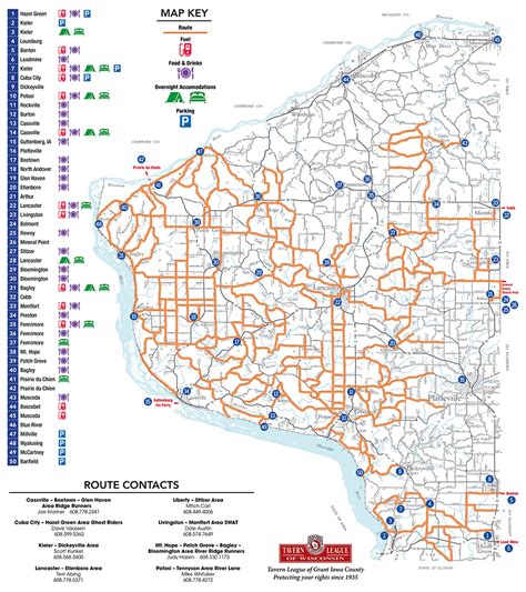 July 2017 Grant County Atvutv Trail Map Grant County Wi Economic