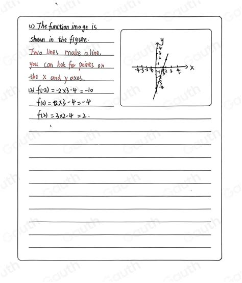 solved graph the function f x 3x 4 complete the table of function