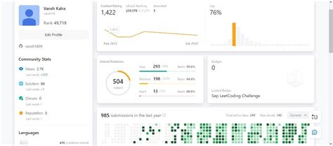 Vansh Kalra On Linkedin Leetcode