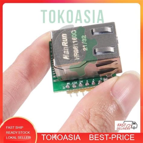 jual w5500 module spi to lan ethernet network module tcp ip stm32