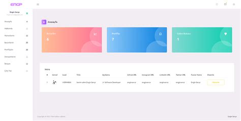 GitHub enginserce MyWebSite NET Core 5 ile geliştirdiğim kişisel web sitem