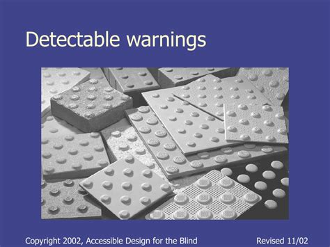 Ppt Detectable Warnings Powerpoint Presentation Free Download Id