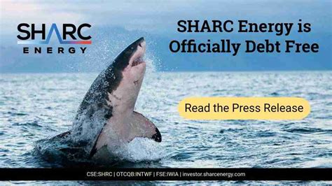 SHARC ENERGY IS OFFICIALLY DEBT FREE SHARC Energy