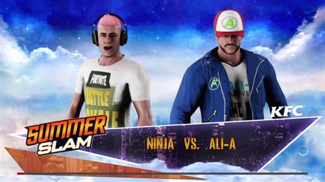 Ninja Vs Ali A In Wweomg Wwe2k18 Youtube