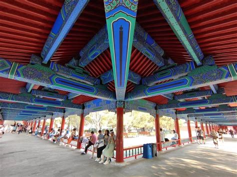 北京天坛公园七十二长廊 再现了历史上彩画纹饰 搜狐大视野 搜狐新闻