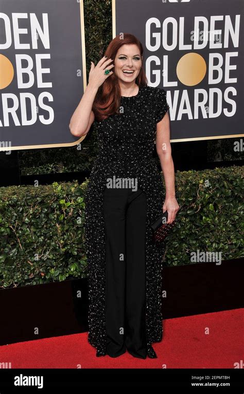 Debra Messing At The 75th Golden Globe Awards Held At The Beverly