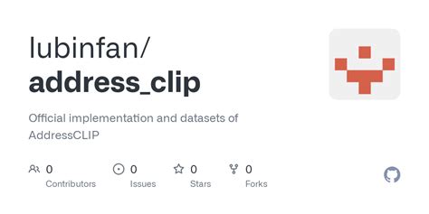 Github Lubinfanaddressclip Official Implementation And Datasets Of