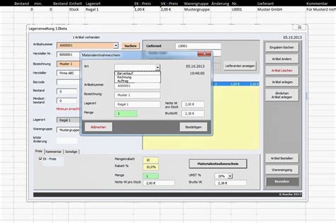 Blickwinkel178 Excel Lagerverwaltung