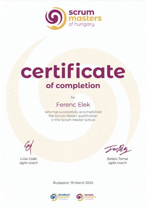 Scrummaster Agile Continuouslearning Thankyoumentors Scrummastersuli… Ferenc Elek