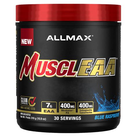 Allmax Nutrition Muscleaa Essential Aminos Acids Eaas Blue Raspberry