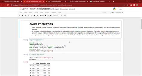 How To Do Sales Prediction With Python Soumyadeep Maji Posted On The