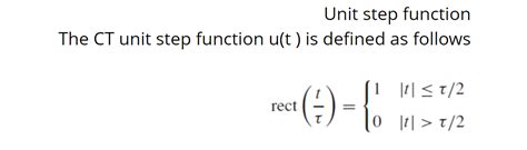 Solved Unit Step Function The CT Unit Step Function U T Is Chegg Com