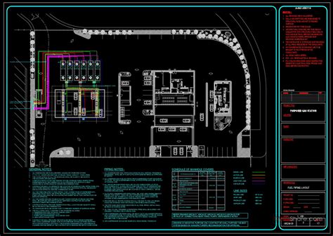 Proposed Gas Station Details Autocad File Dwg Free Cad Blocks Download Dwg Models For