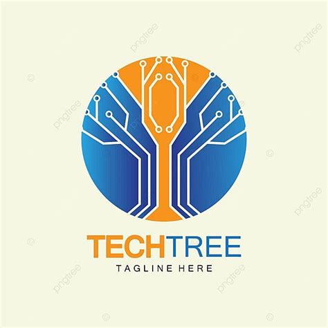 Design Concept Of Tech Tree Logo A Vector Of Green Network Technology Logo And Electrical