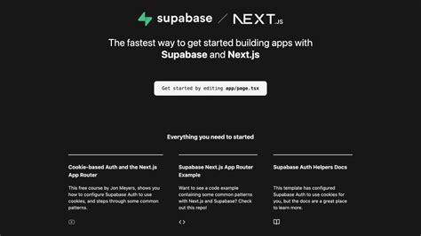 Supabase Starter Vercel