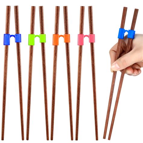 Tessco For You 5 Pairs Training Chopstick Helpers Reusable Chopsticks For
