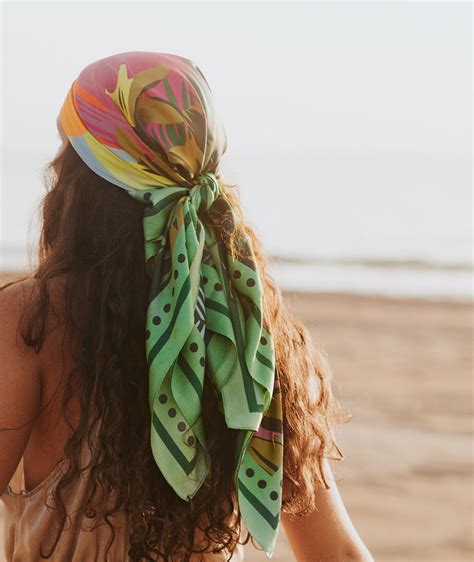 Liquid Sunset Silk Scarf Niris Luxury Wear