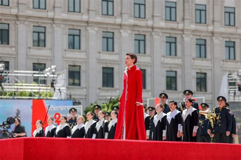 საქართველოს საქართველოს დამოუკიდებლობის დღე თავისუფლების მოედანზე რეკრუტების მიერ საზეიმო