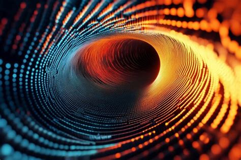 Abstract Glowing Particles Shapes Wallpaper Premium Ai Generated Image