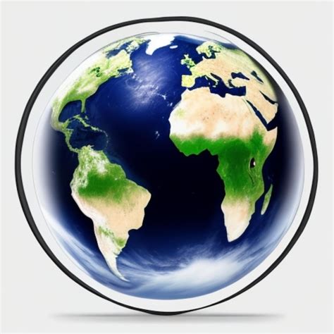 Premium Photo World Globe Map
