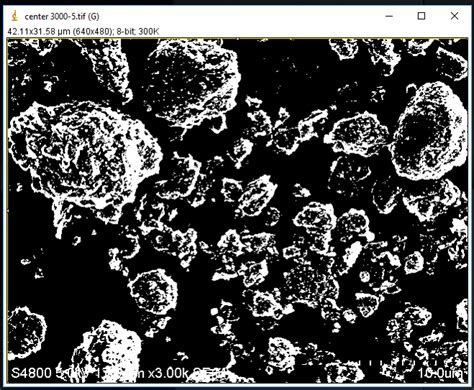 how can get particle size distribution data from this figure using