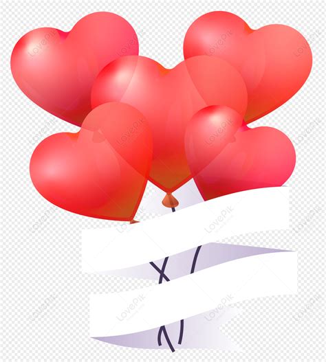 심장 풍선 Png 일러스트 무료 다운로드 Lovepik
