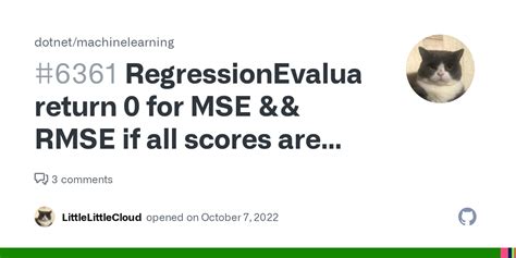 Regressionevaluator Return 0 For Mse Andand Rmse If All Scores Are Nan