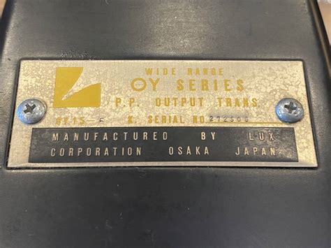 Yahoo オークション Lux Oy15 6k 出力トランス 1台