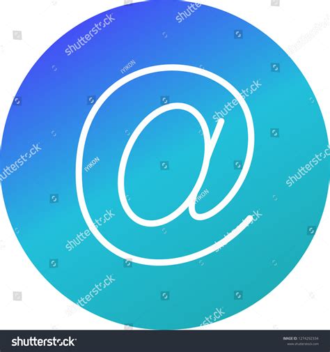 Vector Email Address Icon Stock Vector Royalty Free Shutterstock