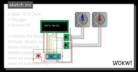 Arduino Nano With 2 Stepper Motor Wokwi ESP32 STM32 Arduino Simulator
