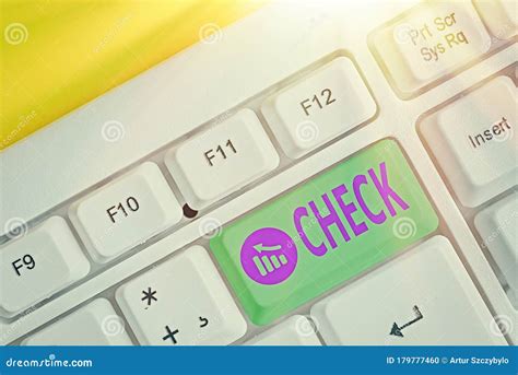 Handwriting Text Writing Check Concept Meaning Mark Click On A Box In