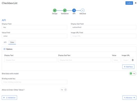 Checkbox List No Code Software Platform Applications NCAMEO
