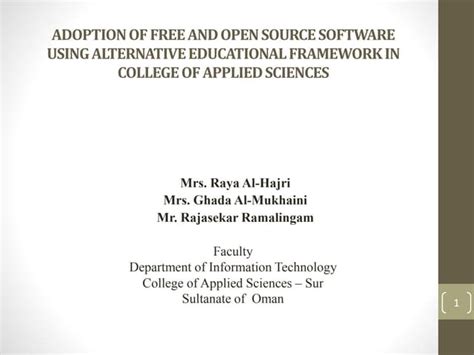 Foss Presentation Ppt