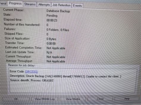 Oracle Unable Contact The Client Community