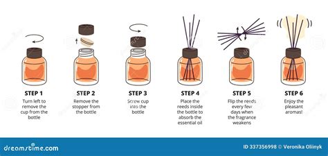 Home Fragrance Diffuser With Wooden Reed Sticks AI Generated Stock