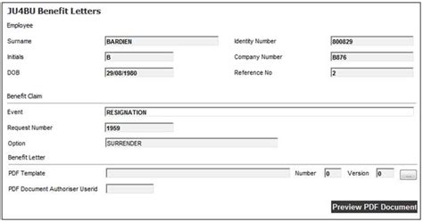 Documents Benefit Payment Authorization