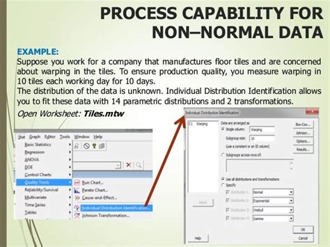 Process Capability Analysis Of Extremely Non Normal Data Reliability