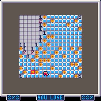Mine Sweeper V2022 12 19 Lexaloffle Pico 8 Game Retro Veteran