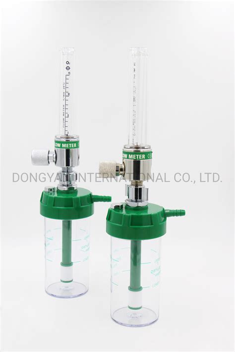 Oxygen Flowmeter Regulator With Humidifier Bottle Humidifier Bottle Regulator And Oxygen Regulator