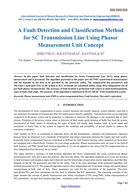 A Fault Detection And Classification Method For Sc Transmission Line