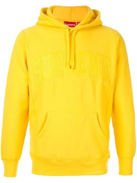 Supreme Tonal Arc Hoodie Ss16 In Yellow Modesens Hoodie Design