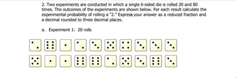 solved 2 two experiments are conducted in which a single