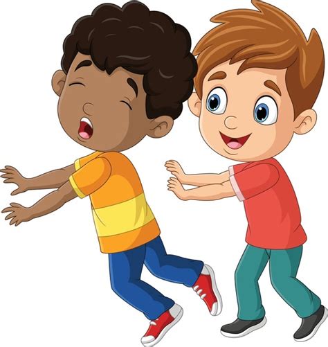 Pushing Cartoon