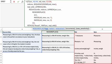 Microsoft Excel Search And Replace Phrases In Two Columns Based On A List In The Same Sheet