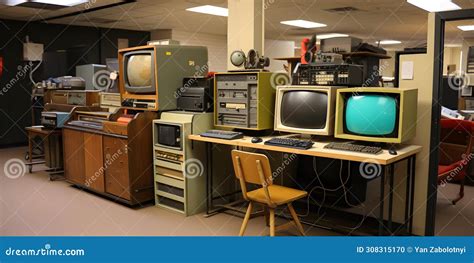 Tech Time Warp Stepping Back Into Progress In A Vintage Computer Room Concept Vintage Computers