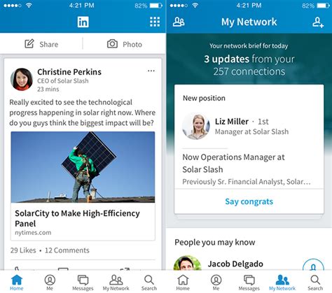 linkedin launches redesigned mobile app on ios android mobile app