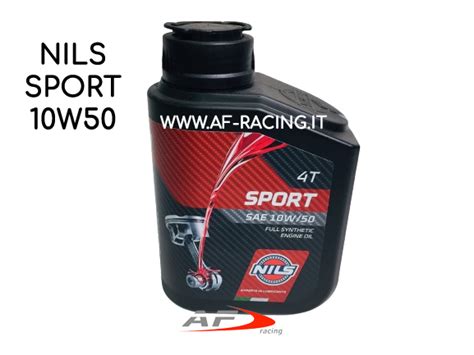 Olio Motore 10w50 Moto Nils Sport 100 Sintetico Api Sl Jaso Ma2 Per