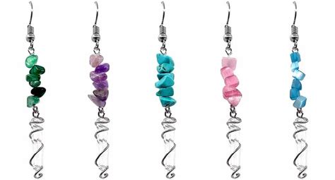 Chip With Crystal Hanging Earring Pichincha Ts