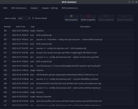 Btrfs Assistant 10 Is Nearly Here Development Garuda Linux Forum