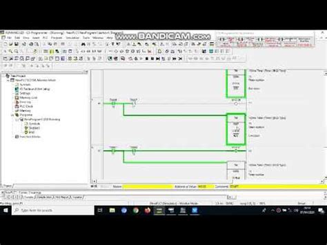 Simulasi Rangkaian Lampu Berjalan (Running LED) pada PLC - YouTube